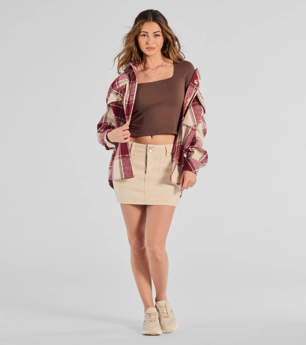 Back To Basics Cropped Long Sleeve Top & Windsor