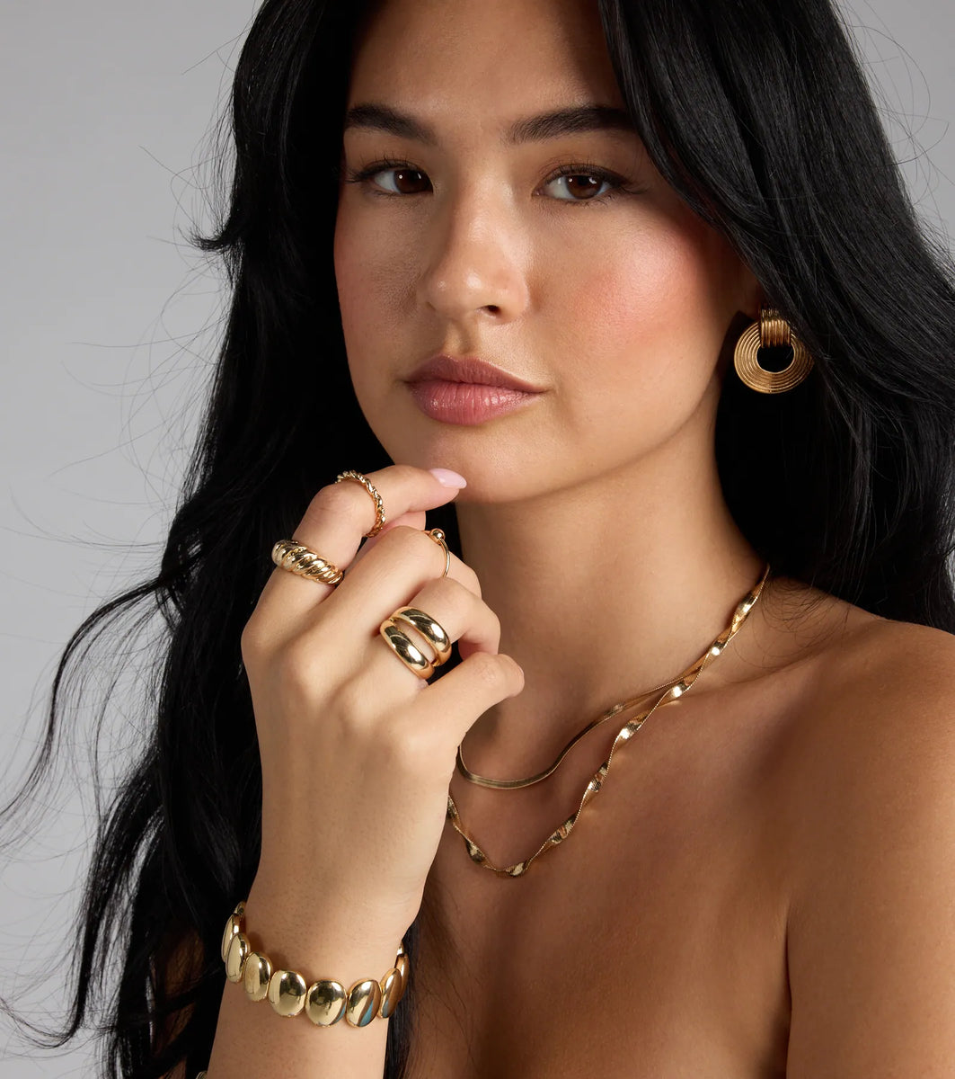 Infinite Style Four Pack Ring Set & Windsor