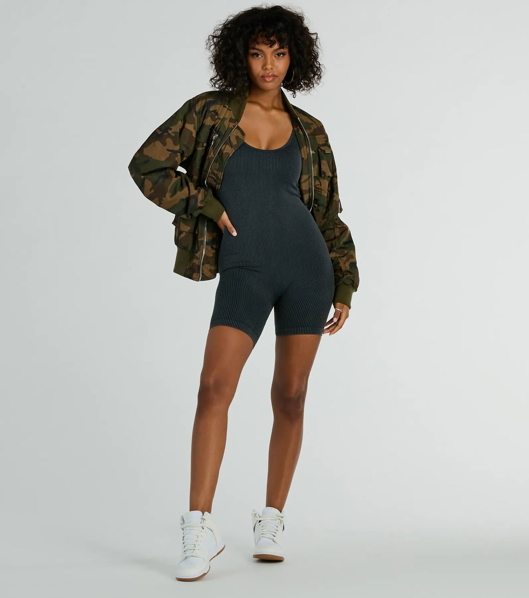 Iconic Basic Scoop Neck Seamless Knit Romper & Windsor