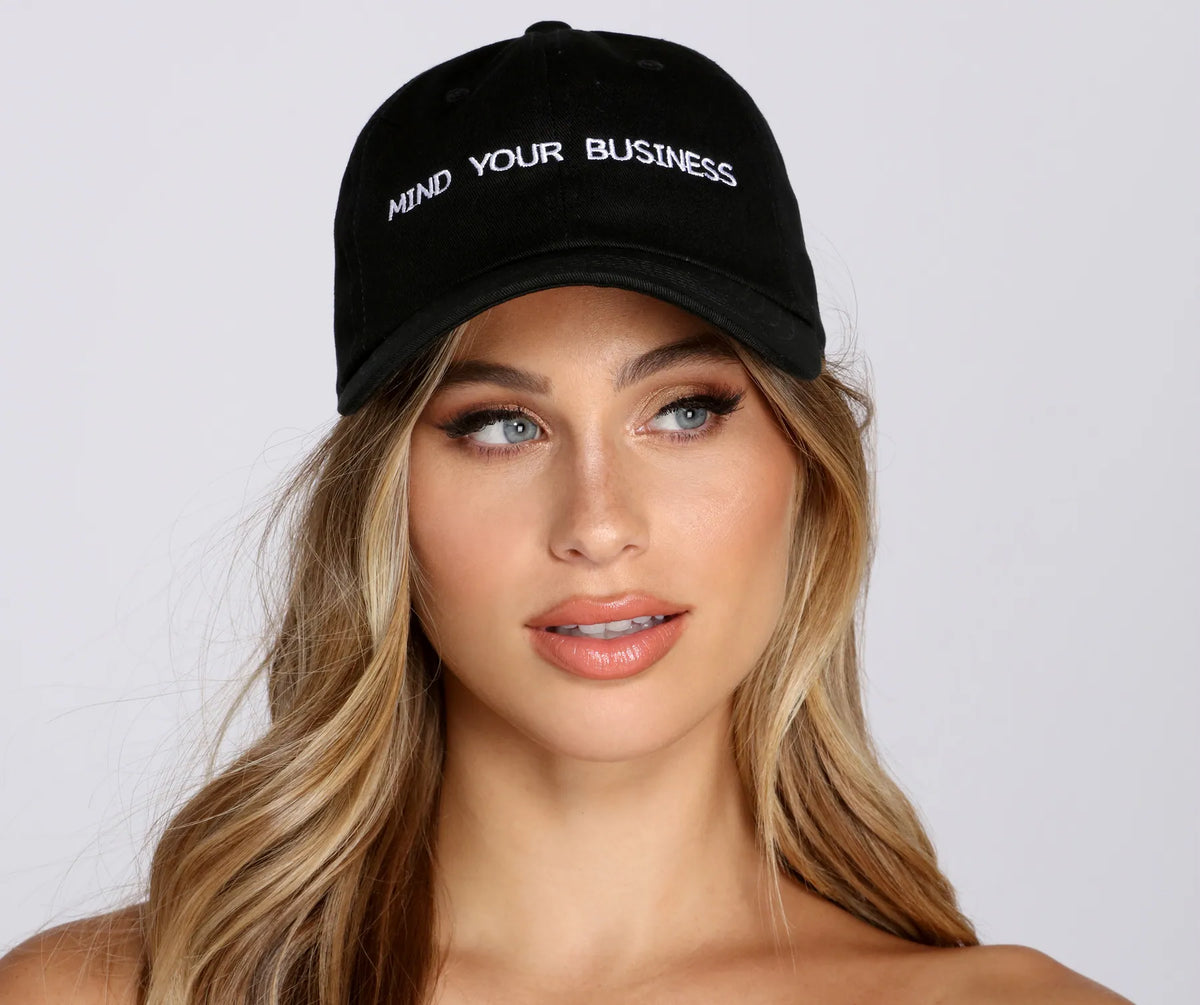 Mind Your Business Script Cap & Windsor