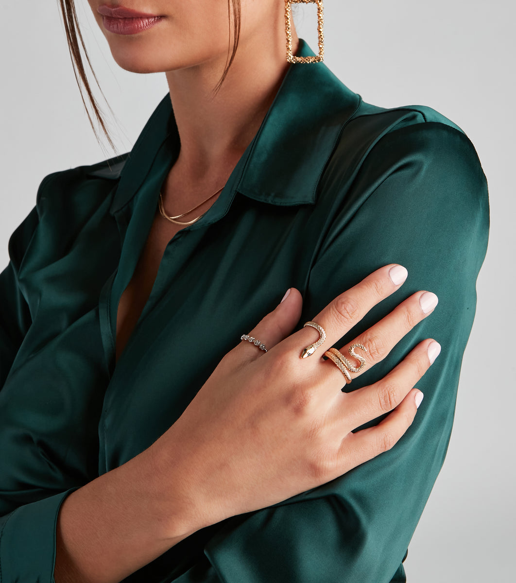 Bold Moves Snake Statement Ring & Windsor