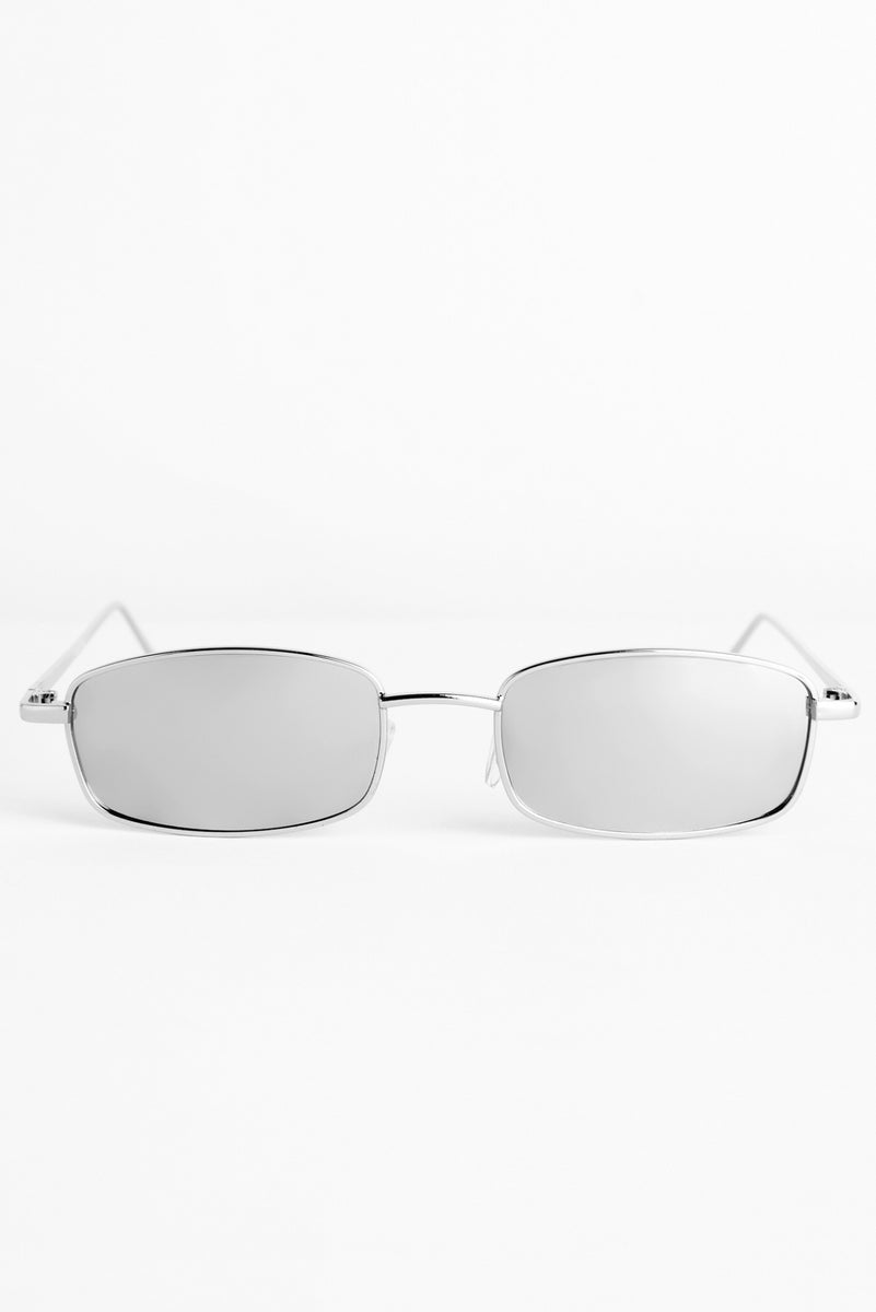 Mirrored Mini Rectangle Sunglasses & Windsor