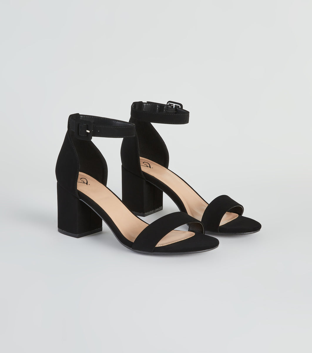 Forever Essential Basic Low Block Heels & Windsor