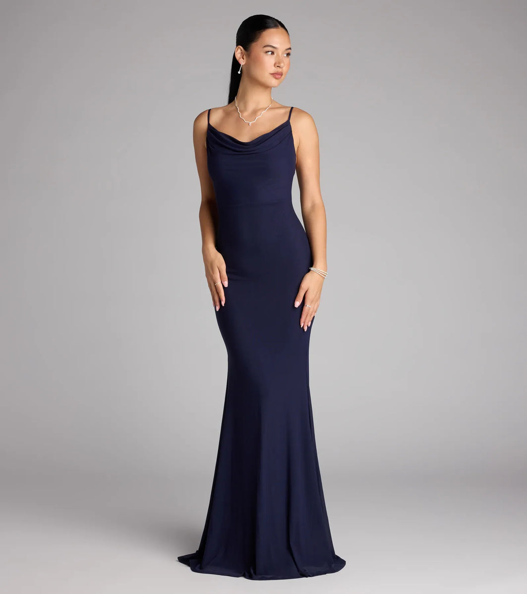 Meara Backless Mesh Mermaid Dress & Windsor