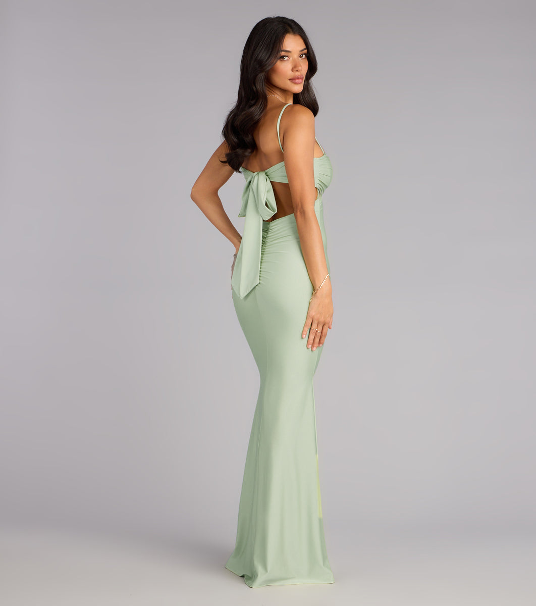 Sierra Tie-Back Mermaid Formal Dress & Windsor