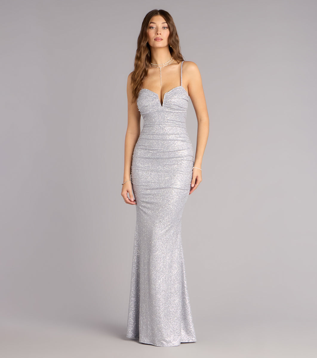 Tonya Glitter Mermaid Formal Dress & Windsor