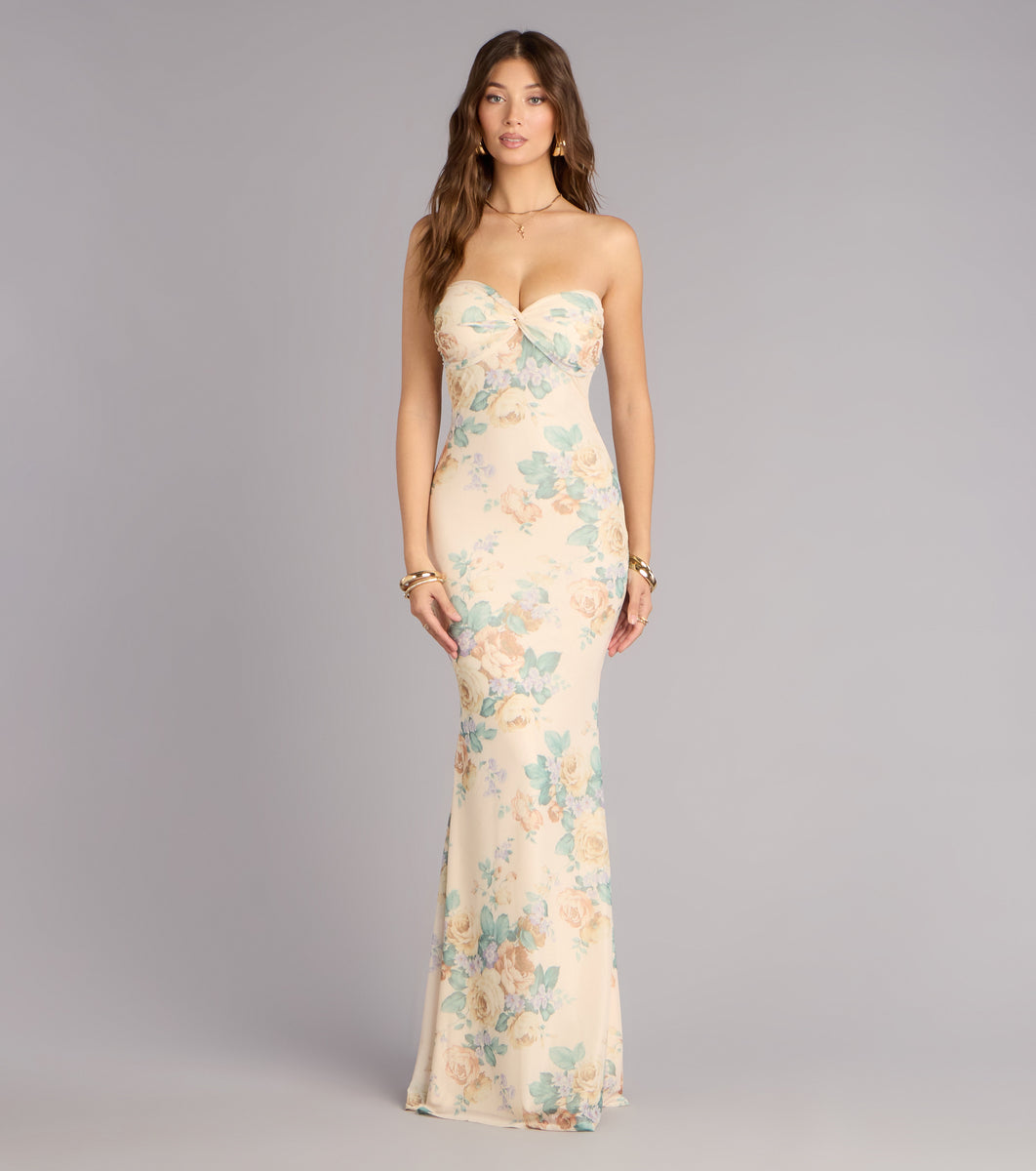 Beth Floral Mermaid Formal Dress & Windsor
