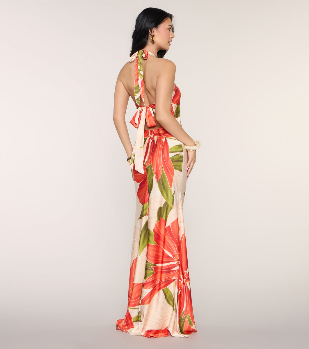 Maryanne Floral A-Line Formal Dress & Windsor