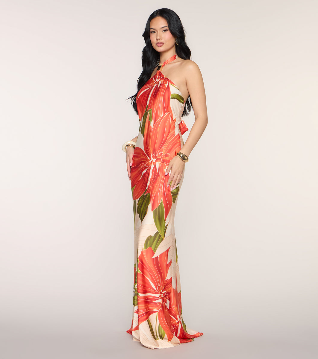 Maryanne Floral A-Line Formal Dress & Windsor