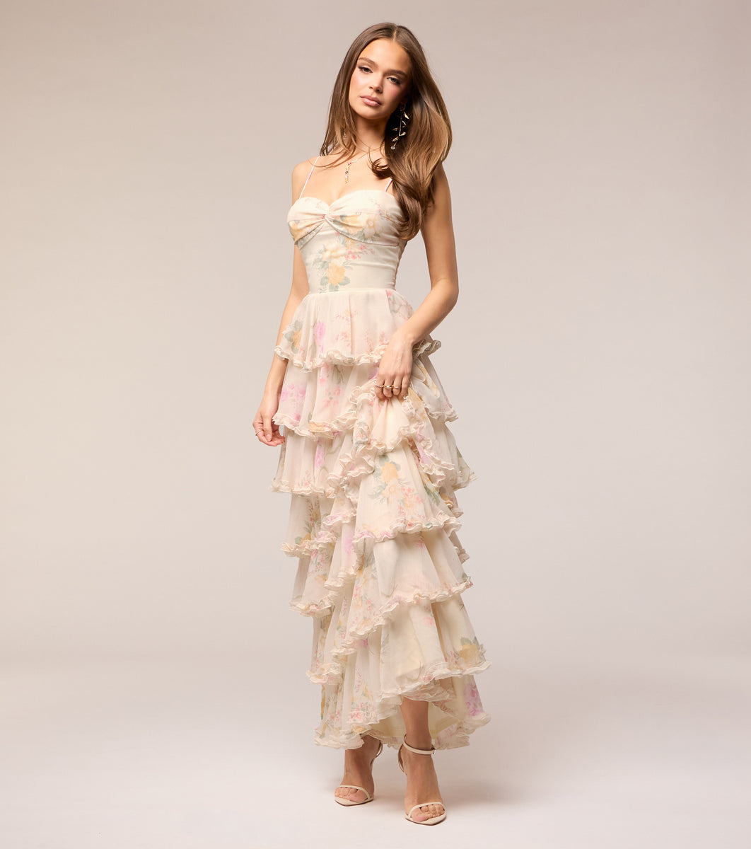 Anabelle Floral Chiffon Formal Dress & Windsor