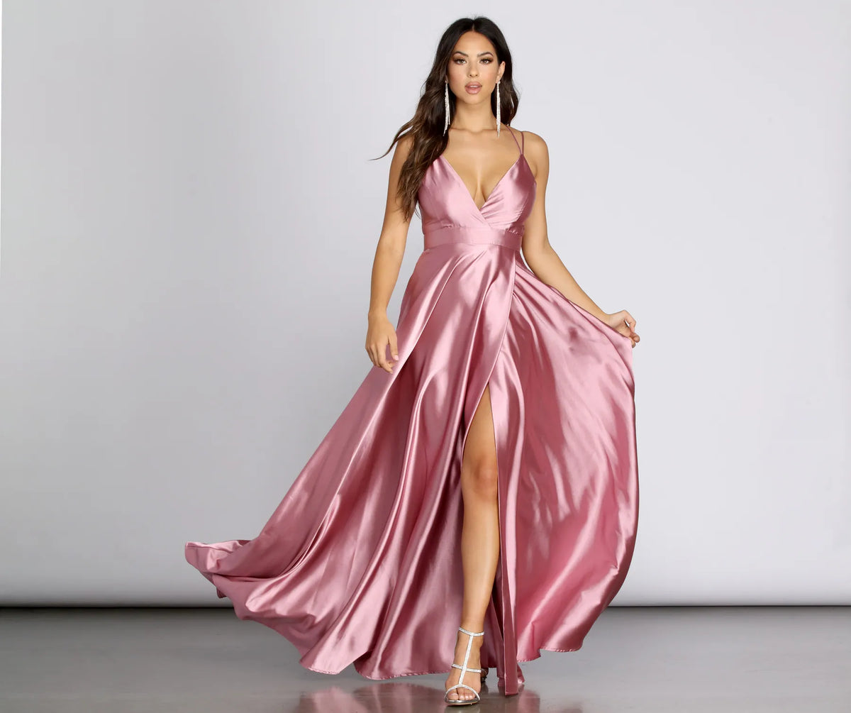 Trinity Satin Formal Gown & Windsor
