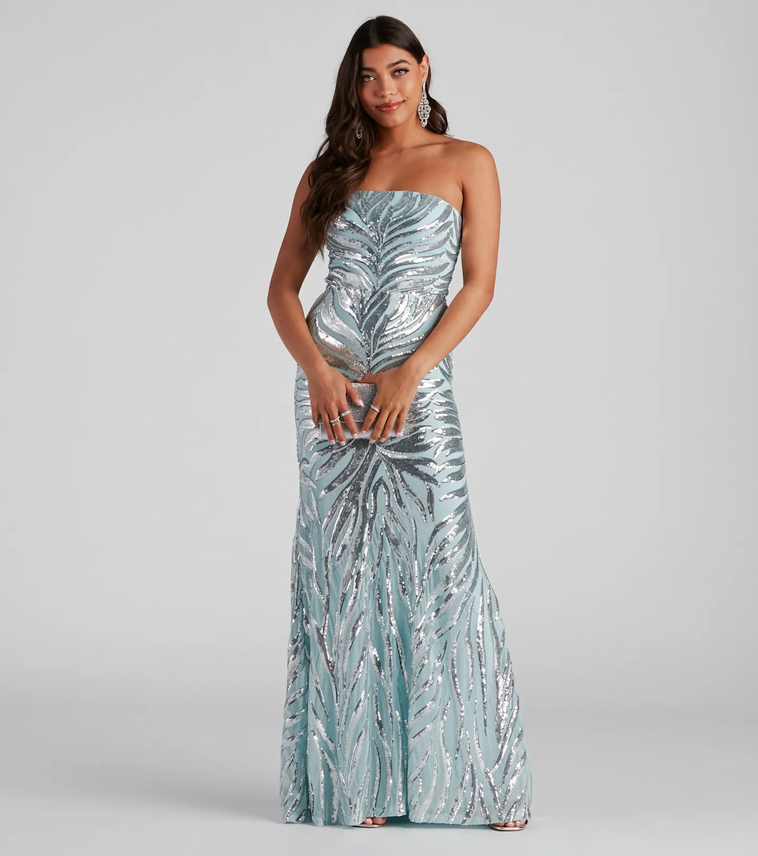 Elliana Sequin Mermaid Dress & Windsor