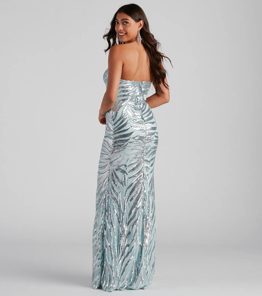 Elliana Sequin Mermaid Dress & Windsor
