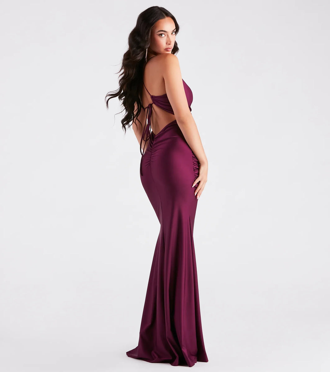 Jordan Formal Strappy Back Ruched Mermaid Dress & Windsor