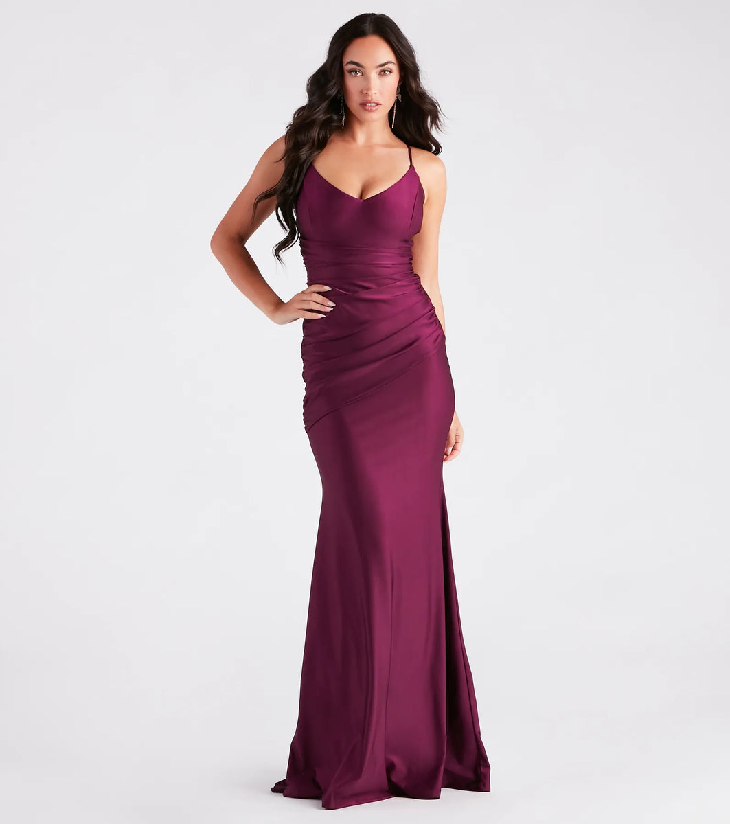 Jordan Formal Strappy Back Ruched Mermaid Dress & Windsor