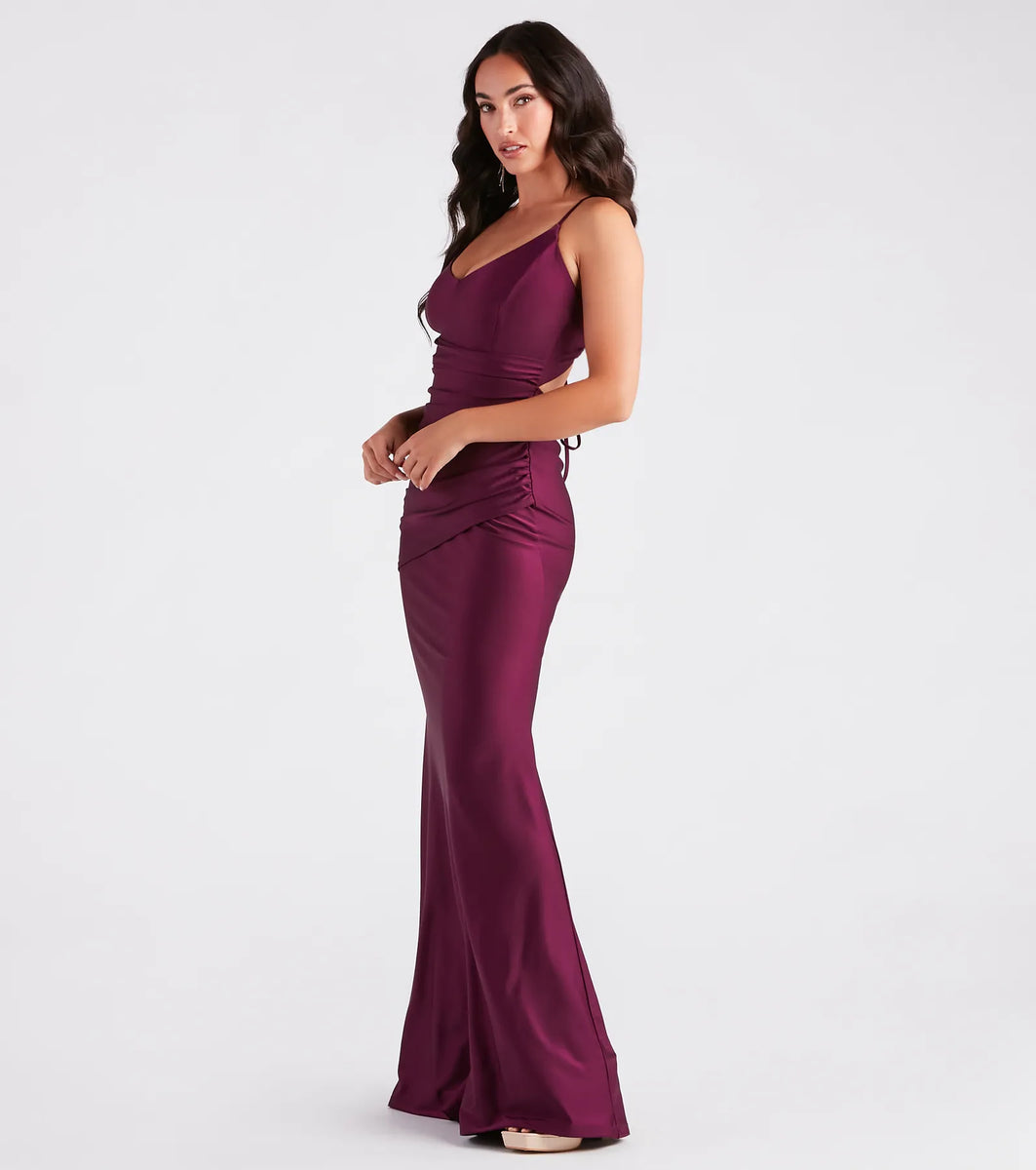 Jordan Formal Strappy Back Ruched Mermaid Dress & Windsor