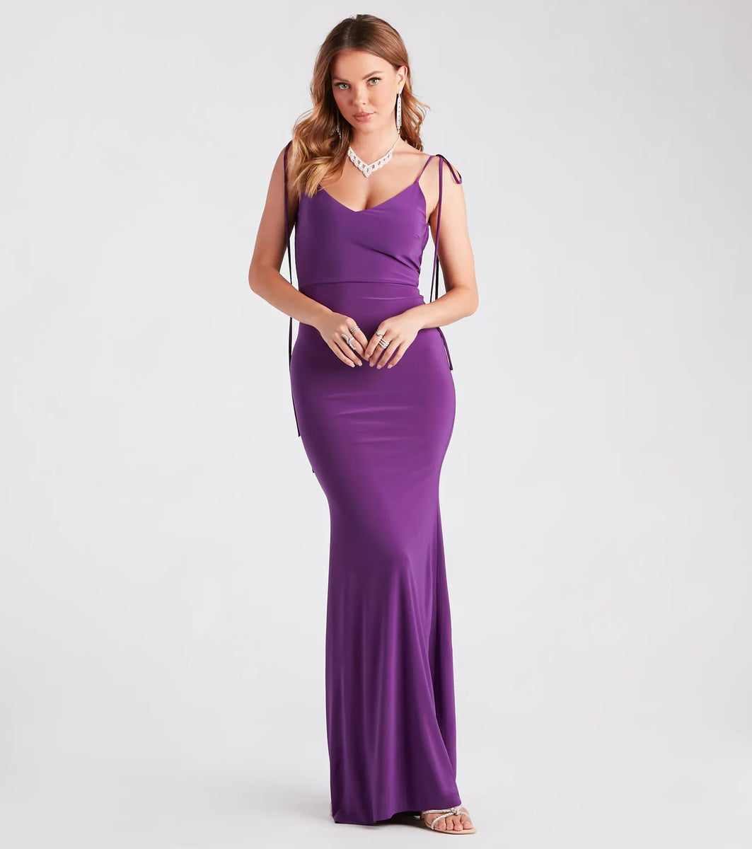 Clarence Formal Open Back Long Dress & Windsor
