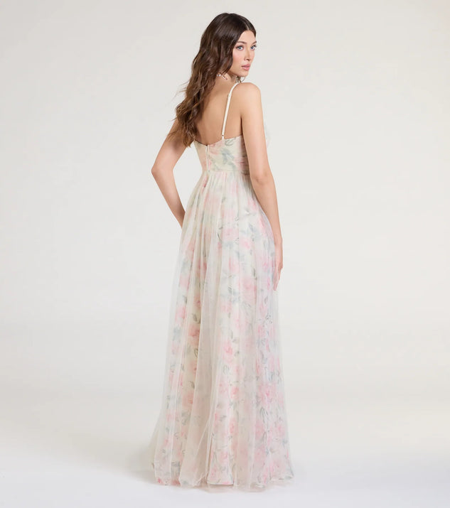 Samaria Sweetheart A-Line Floral Lace Tulle Formal Dress Samaria Sweetheart A-Line Floral Lace Tulle Formal Dress