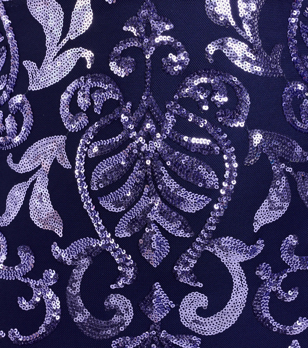 Shelby Lace-Up Slit Sequin Formal Dress & Windsor