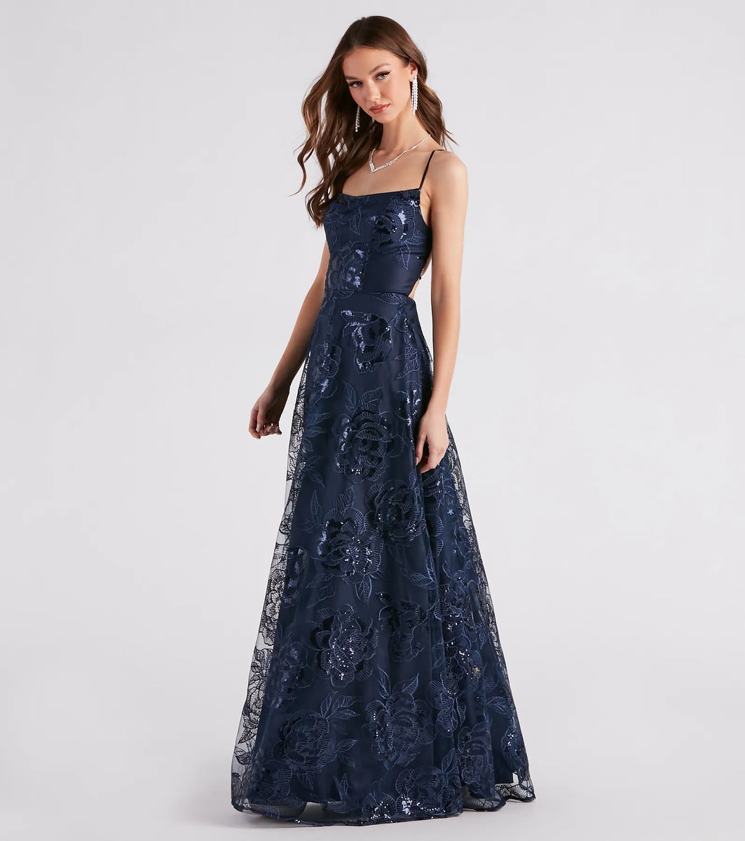 Helga Sequin Embroidered A-Line Ball Gown & Windsor