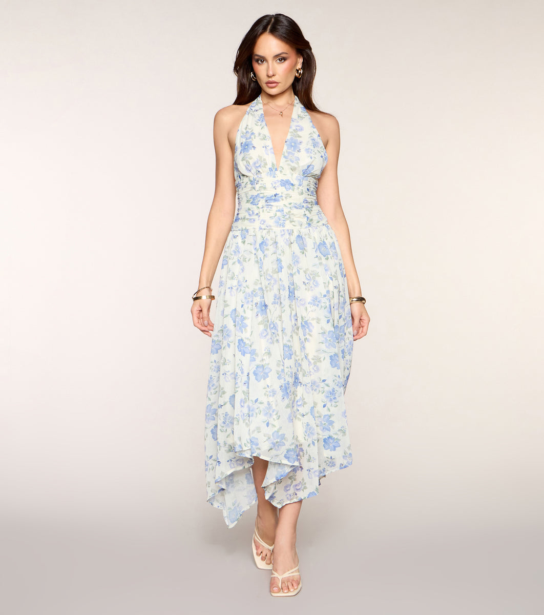 RSVP Pretty Floral Chiffon Maxi Dress & Windsor