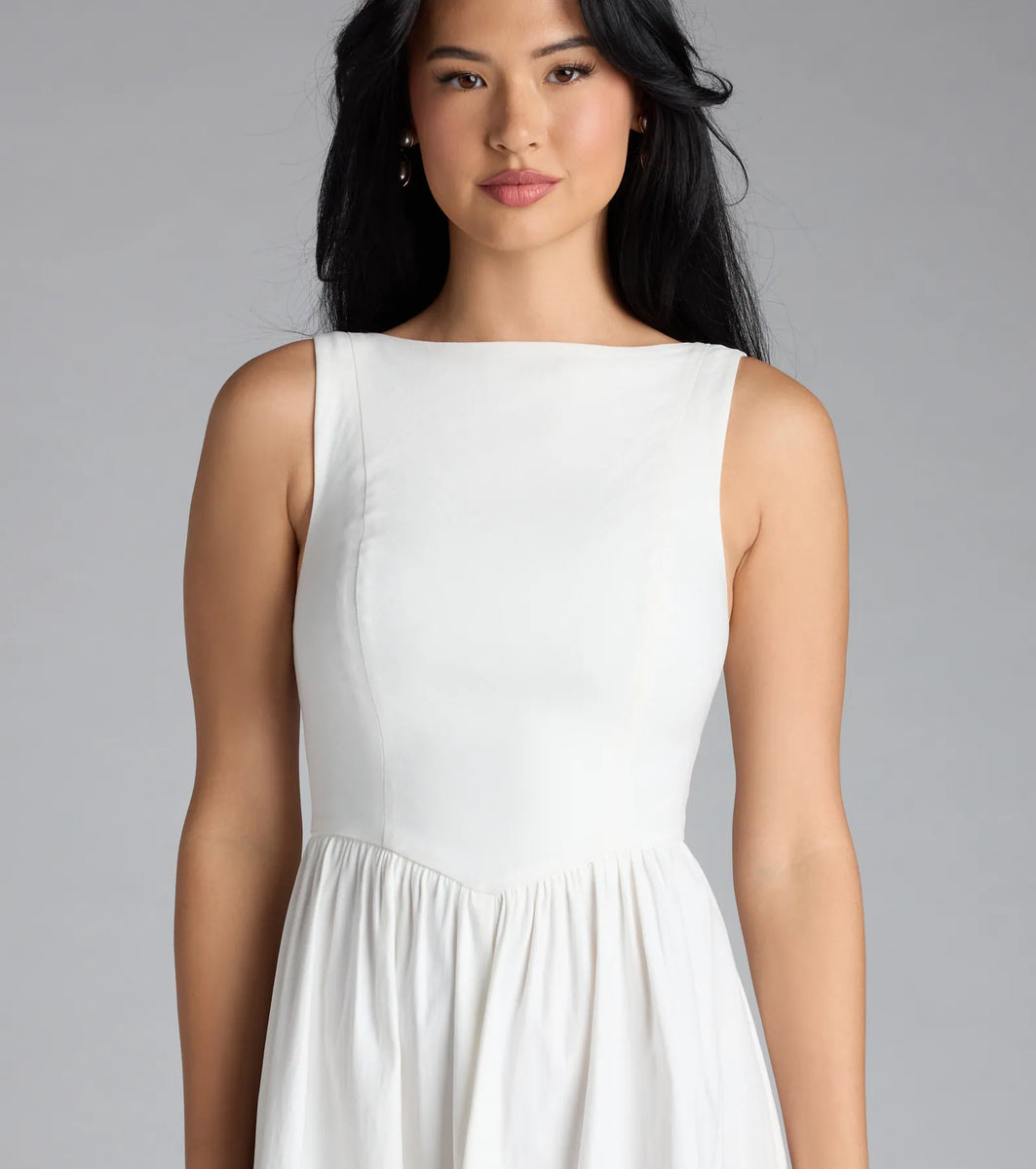 Weekend Chic Sleeveless Midi Dress & Windsor