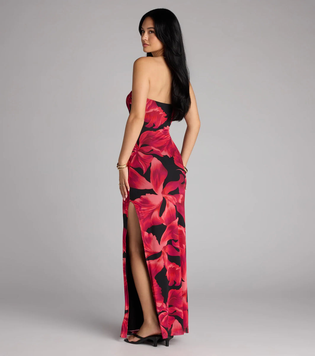 Own The Moment Tube Floral Maxi Dress & Windsor