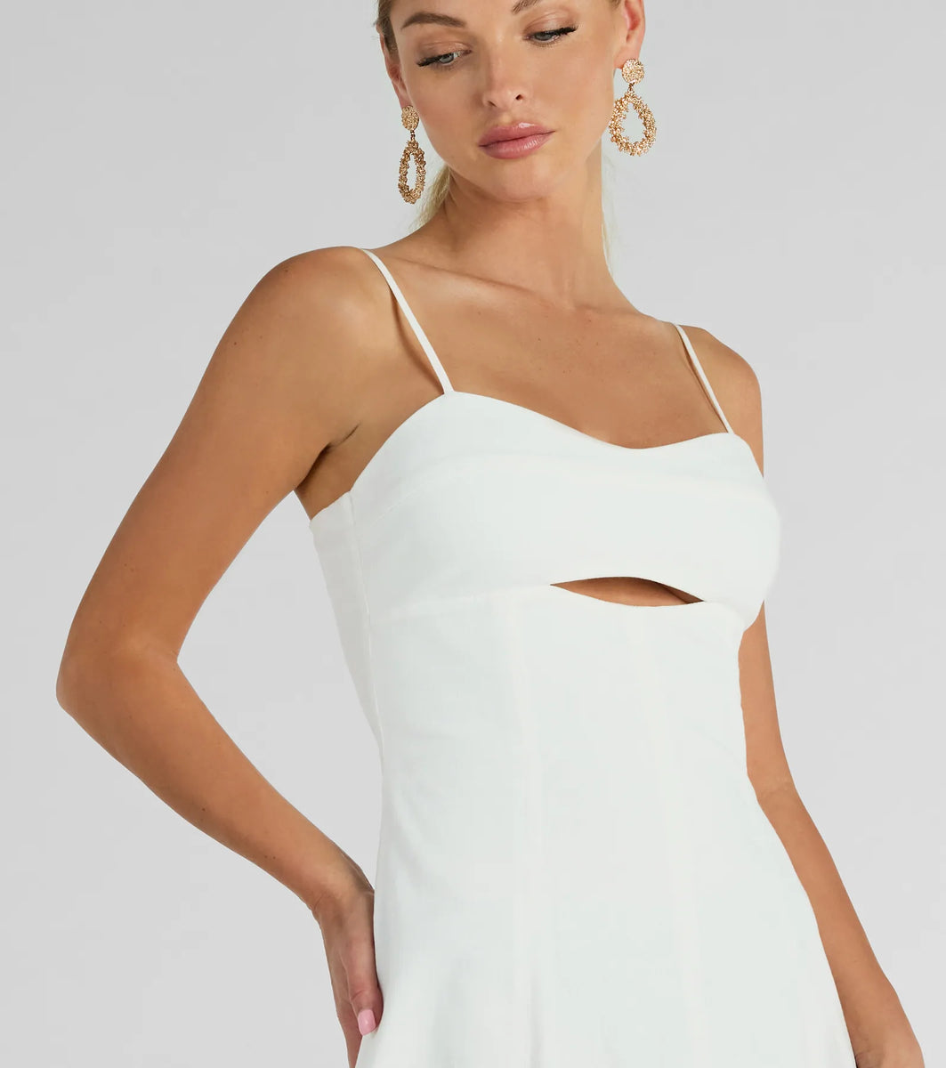 Sensational Delight Sweetheart Cutout Midi Dress & Windsor