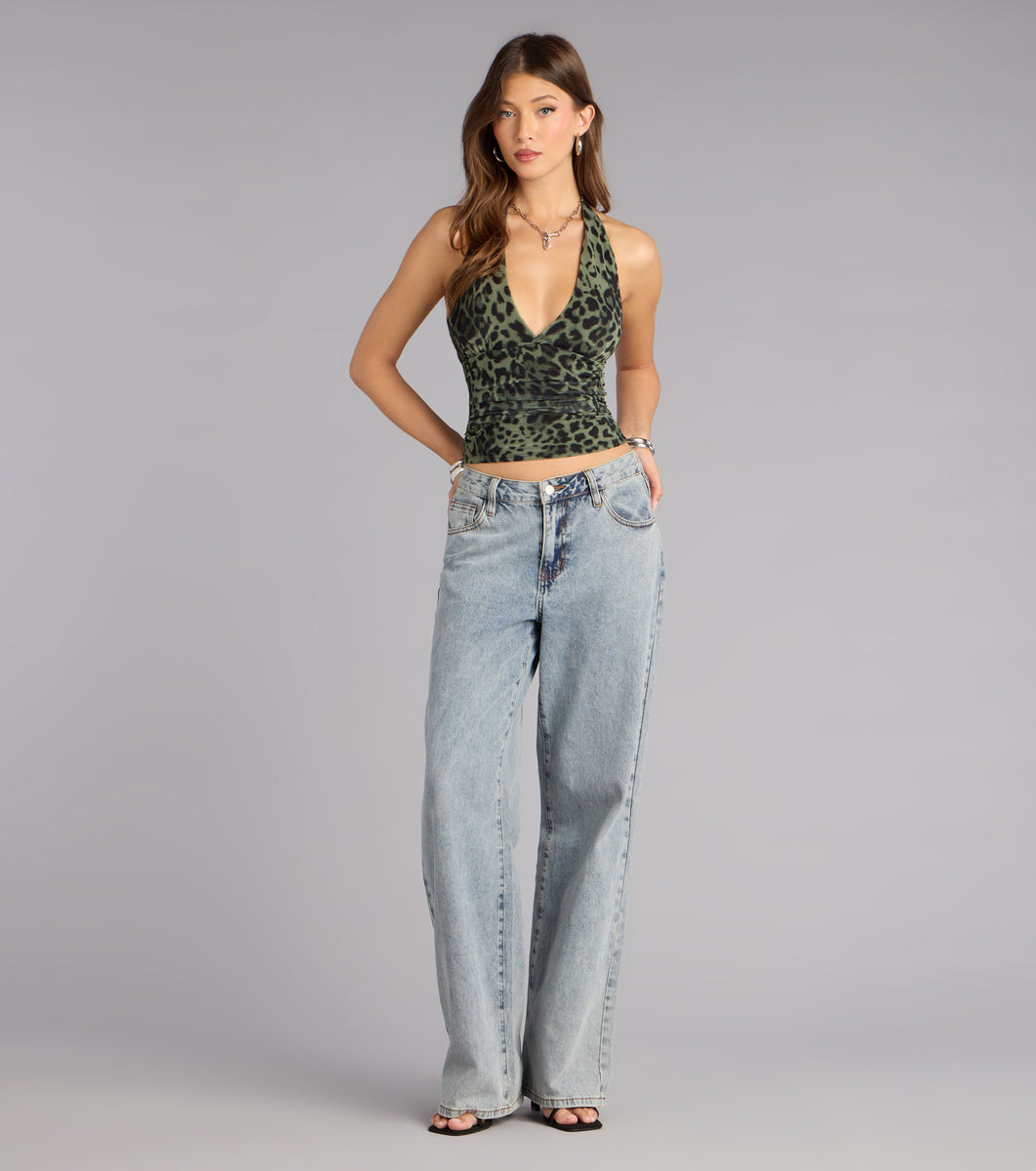 Untamed Mood Leopard Halter Top & Windsor