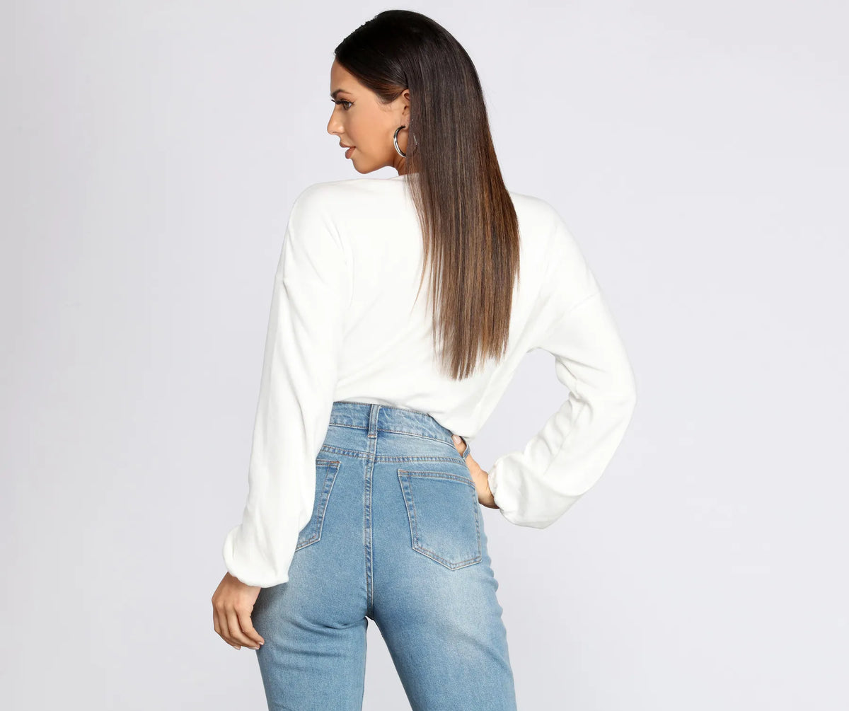 Loving Knit Wrap Front Bodysuit & Windsor