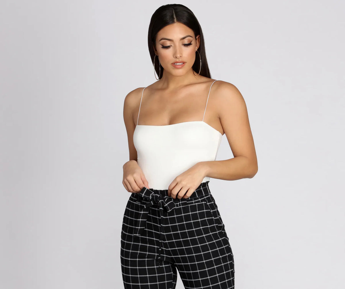 Brushed Knit Basic Bodysuit & Windsor