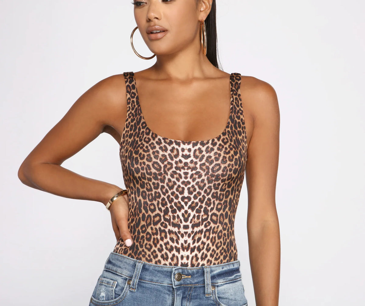 Wild Thing Animal Print Bodysuit & Windsor