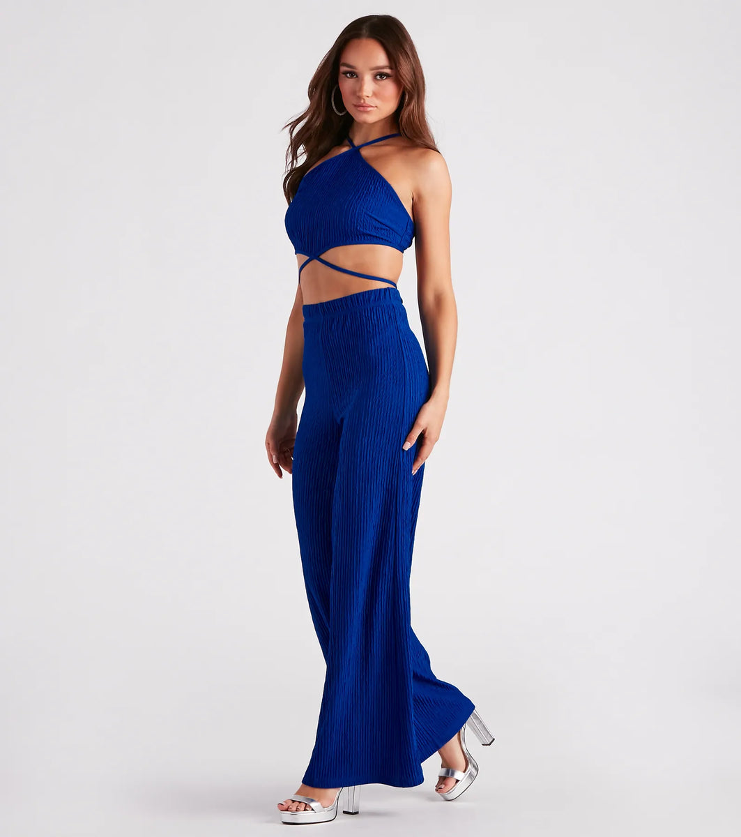 Always Alluring Halter Crop Top & Windsor