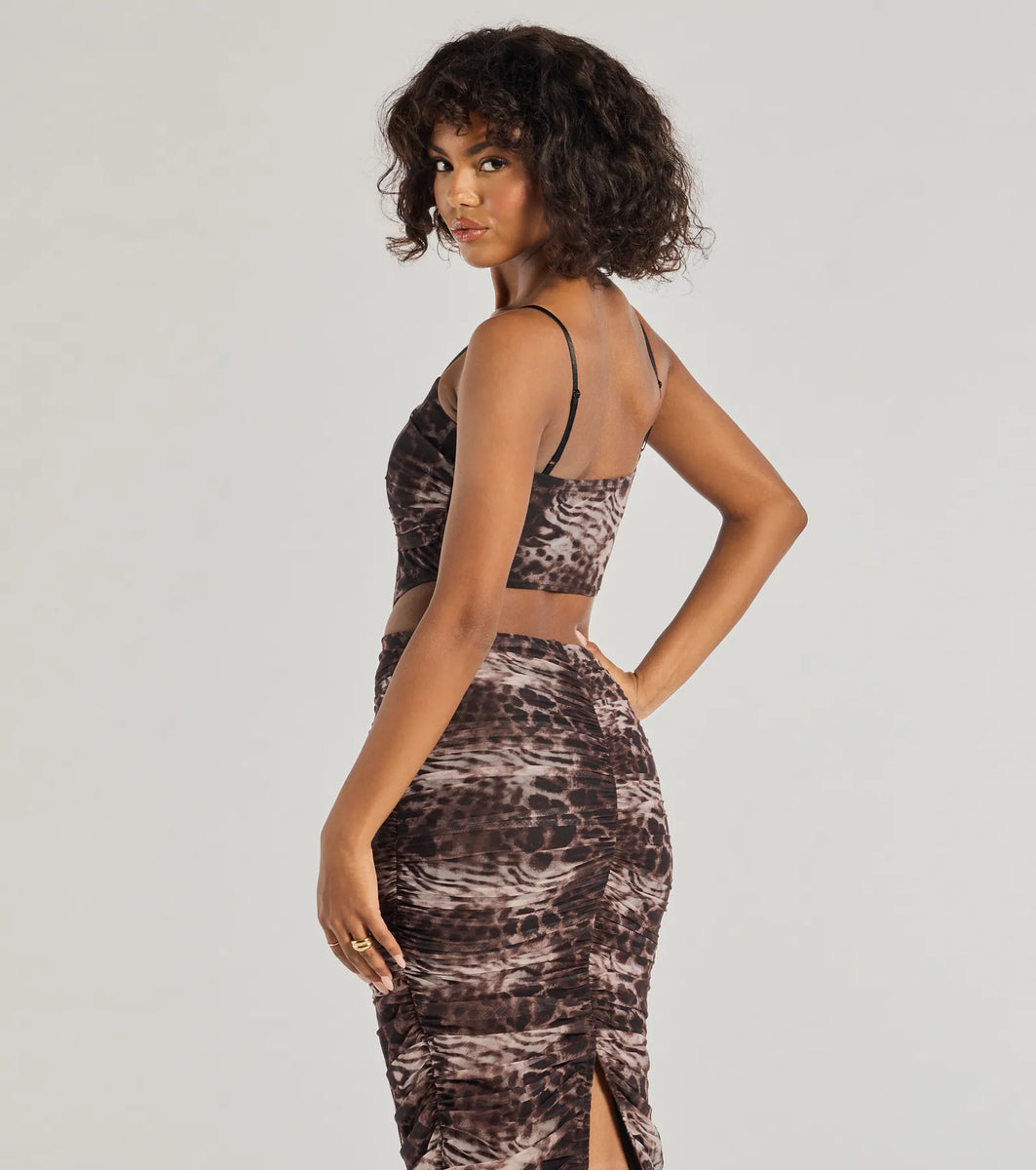 Unmatched Boldness Leopard Print Crop Top & Windsor