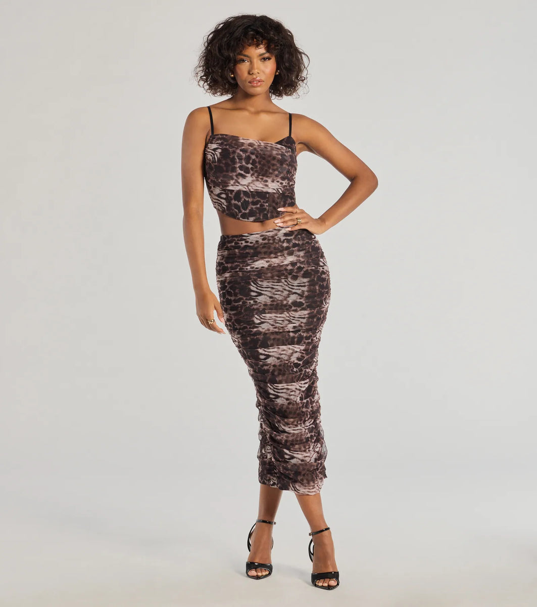 Unmatched Boldness Leopard Print Crop Top & Windsor