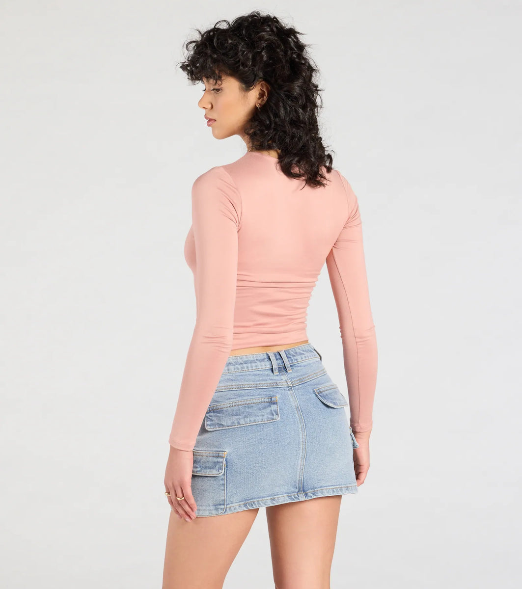 Essential Update Long Sleeve Crop Top & Windsor