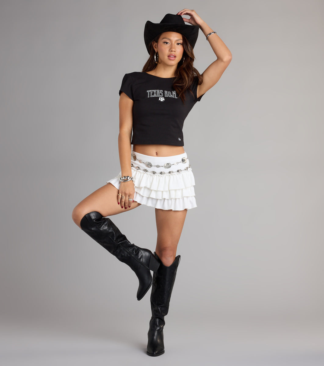 Keep Staring Texas A&M® Open Back Crop Top & Windsor