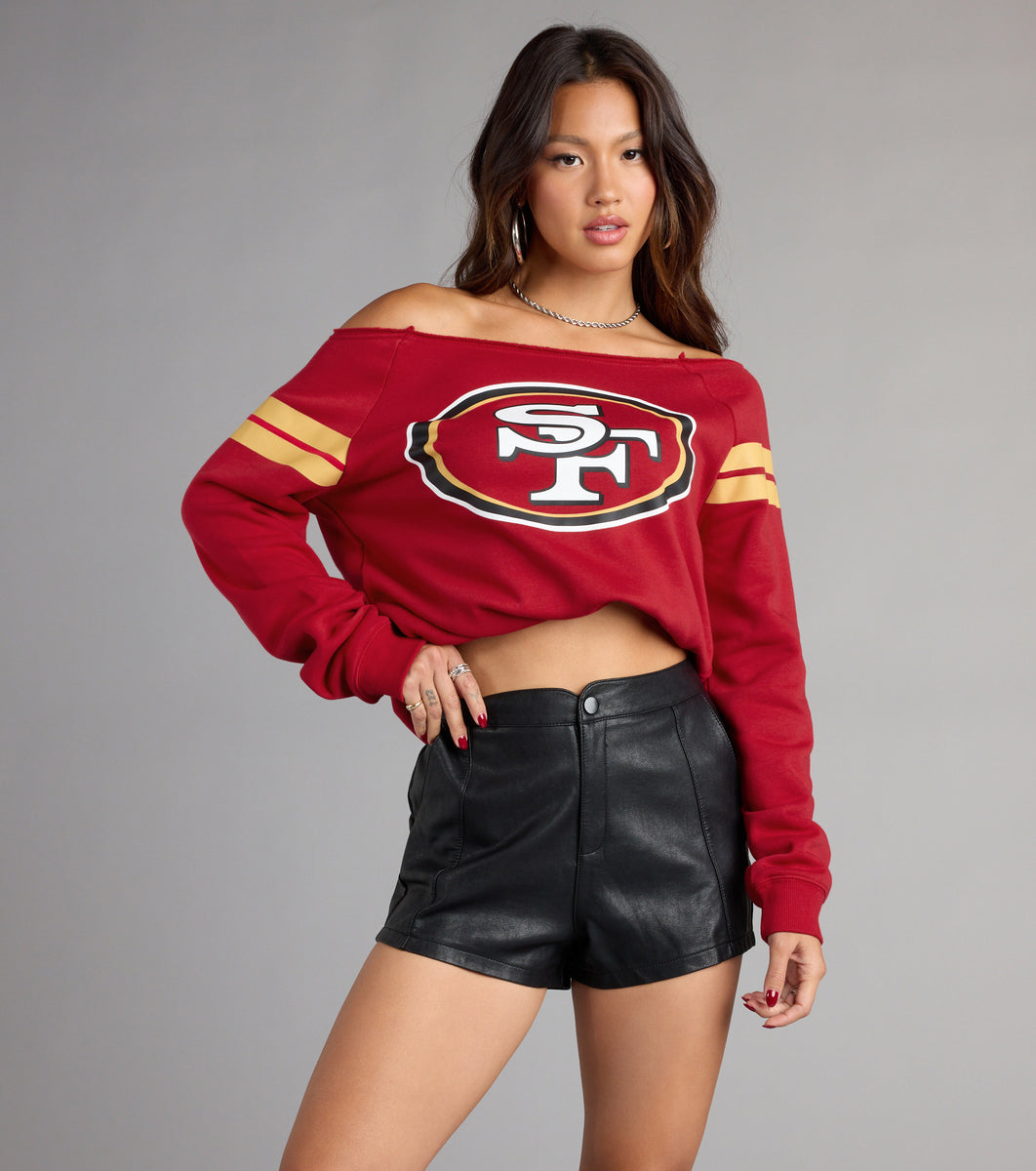 Ultra Game NFL San Francisco 49ers Pull-Over Top & Windsor