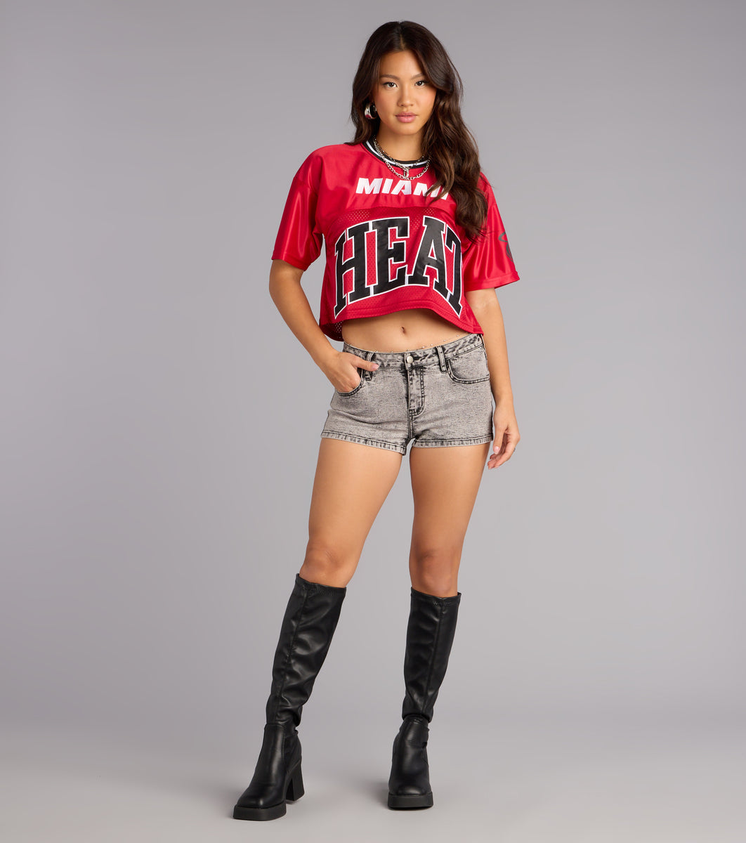 Ultra Game NBA Miami Heat Crop Top & Windsor