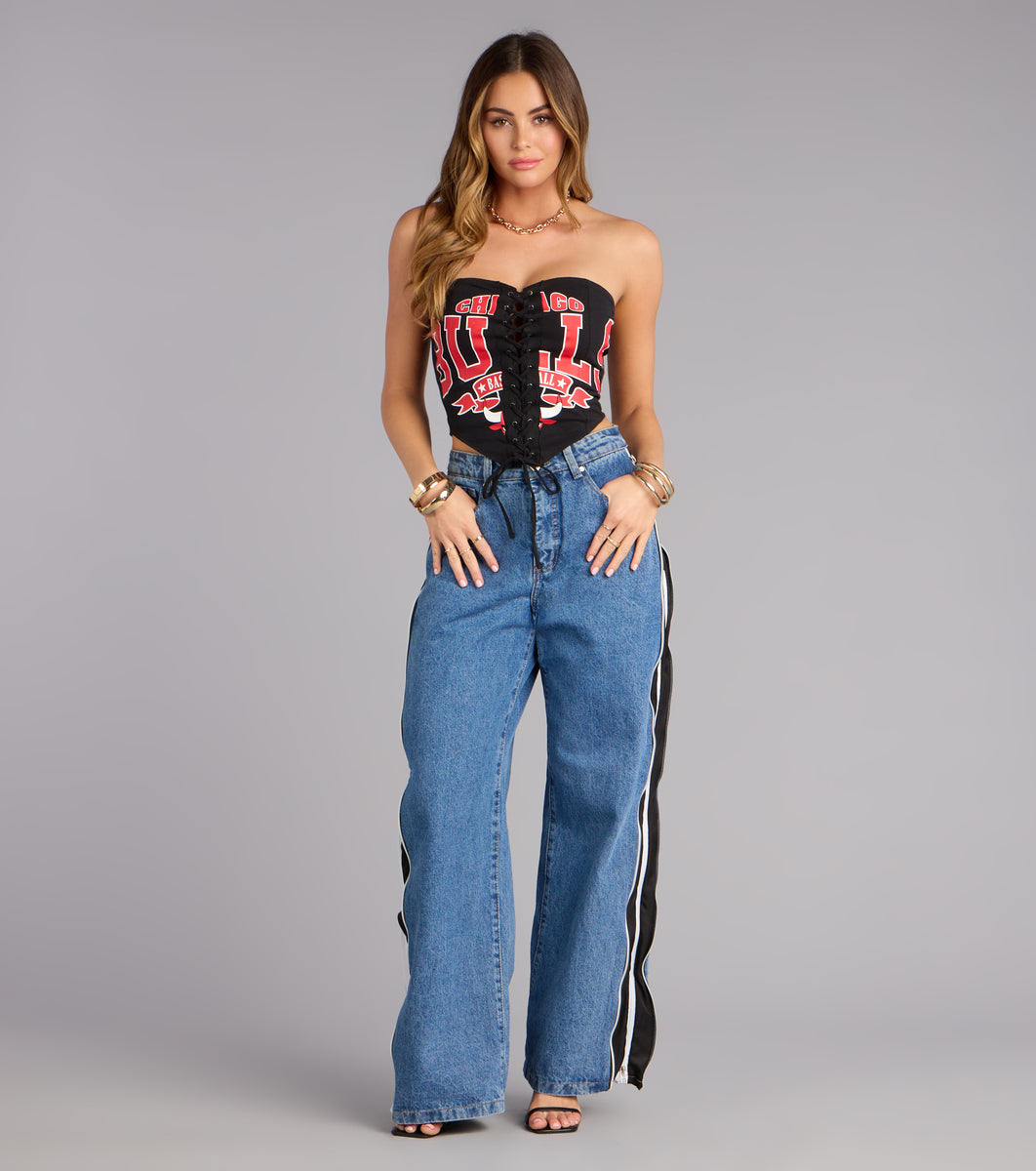 Ultra Game NBA Chicago Bulls Corset Top & Windsor