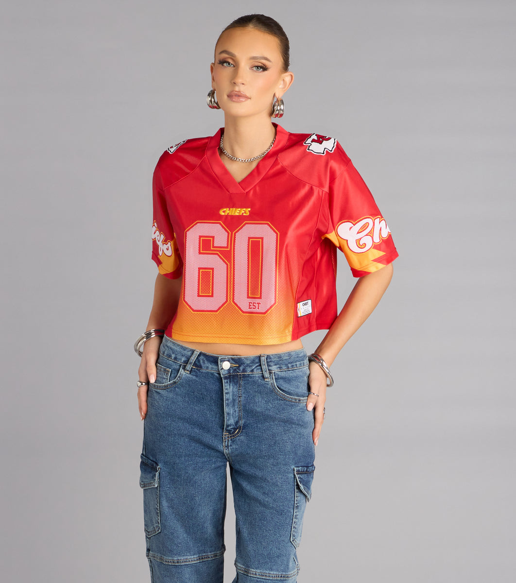 Ultra Game NFL Kansas City Chiefs Mesh Crop Top & Windsor