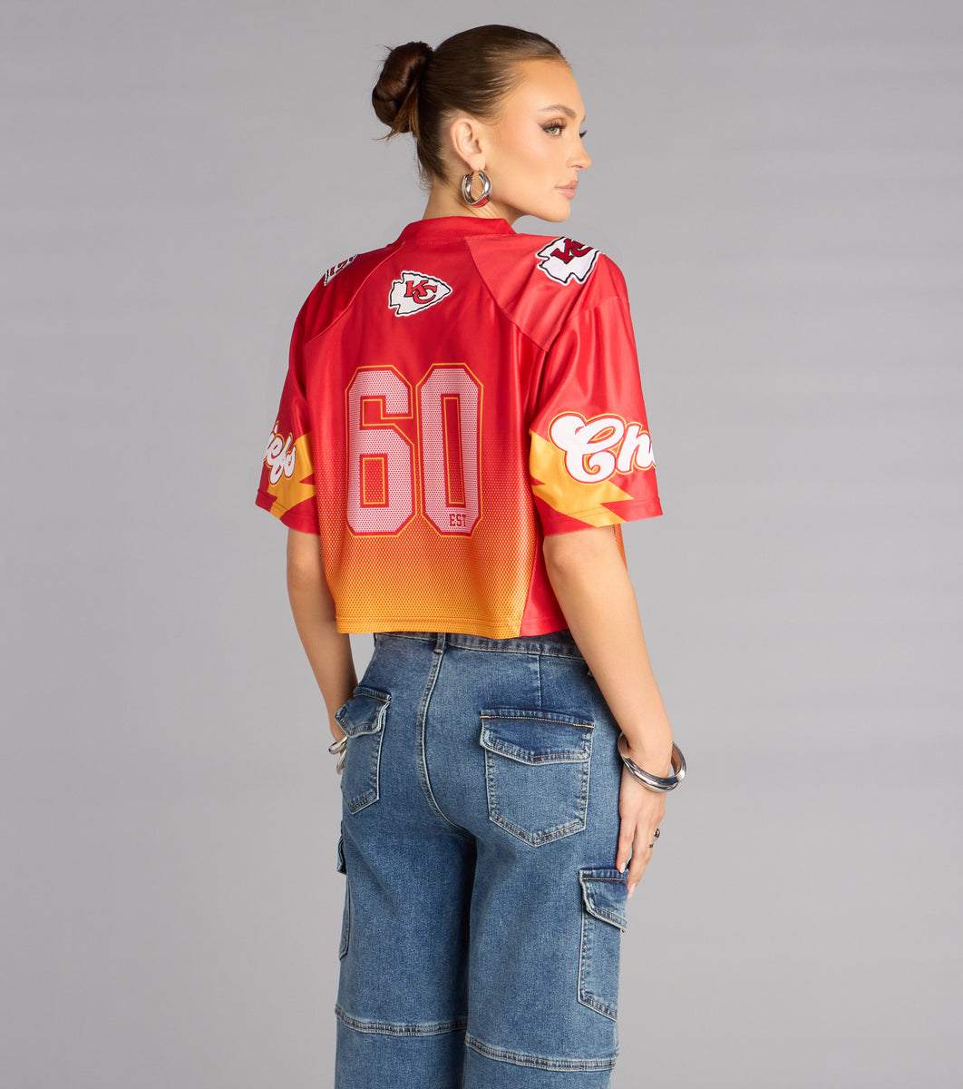 Ultra Game NFL Kansas City Chiefs Mesh Crop Top & Windsor