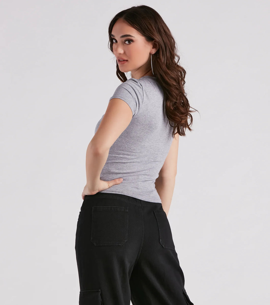 Whiskey Is The Answer Cropped Graphic Tee & Windsor