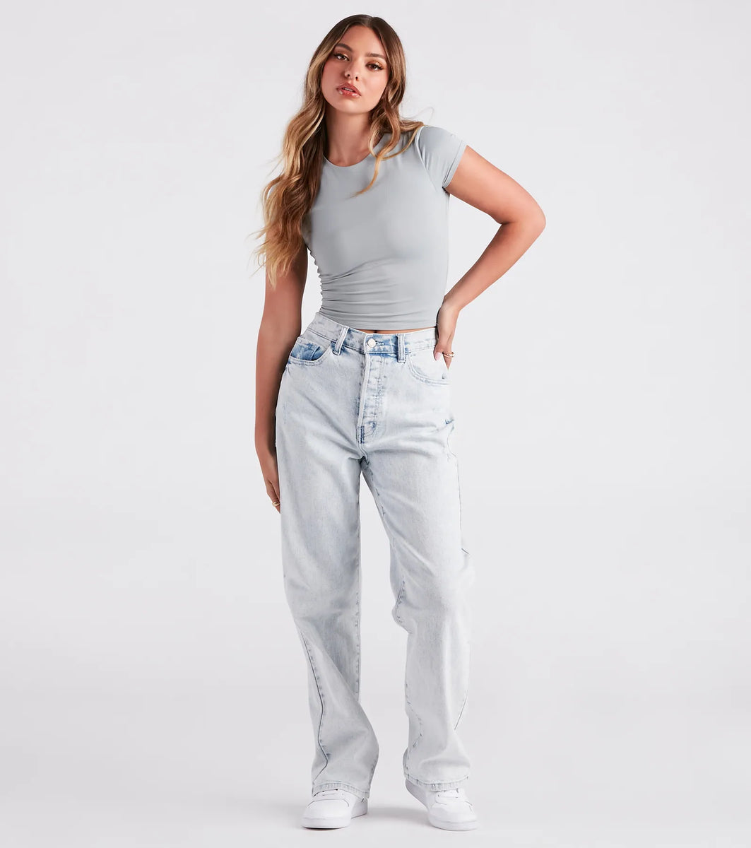 Such A Classic Smooth Knit Crop Top & Windsor