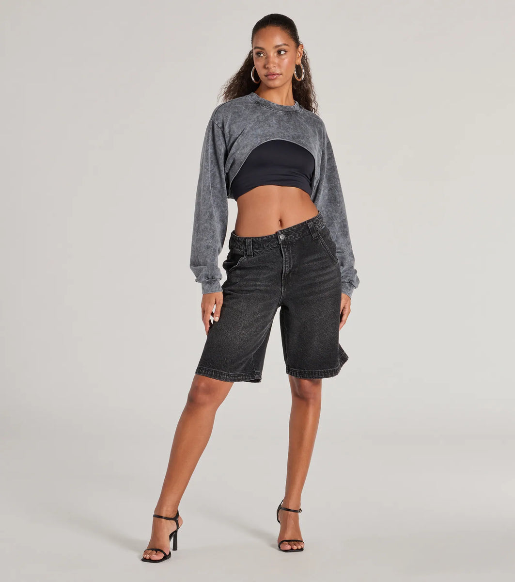 Comfy Cozy Washed Knit Pull-Over Topper & Windsor