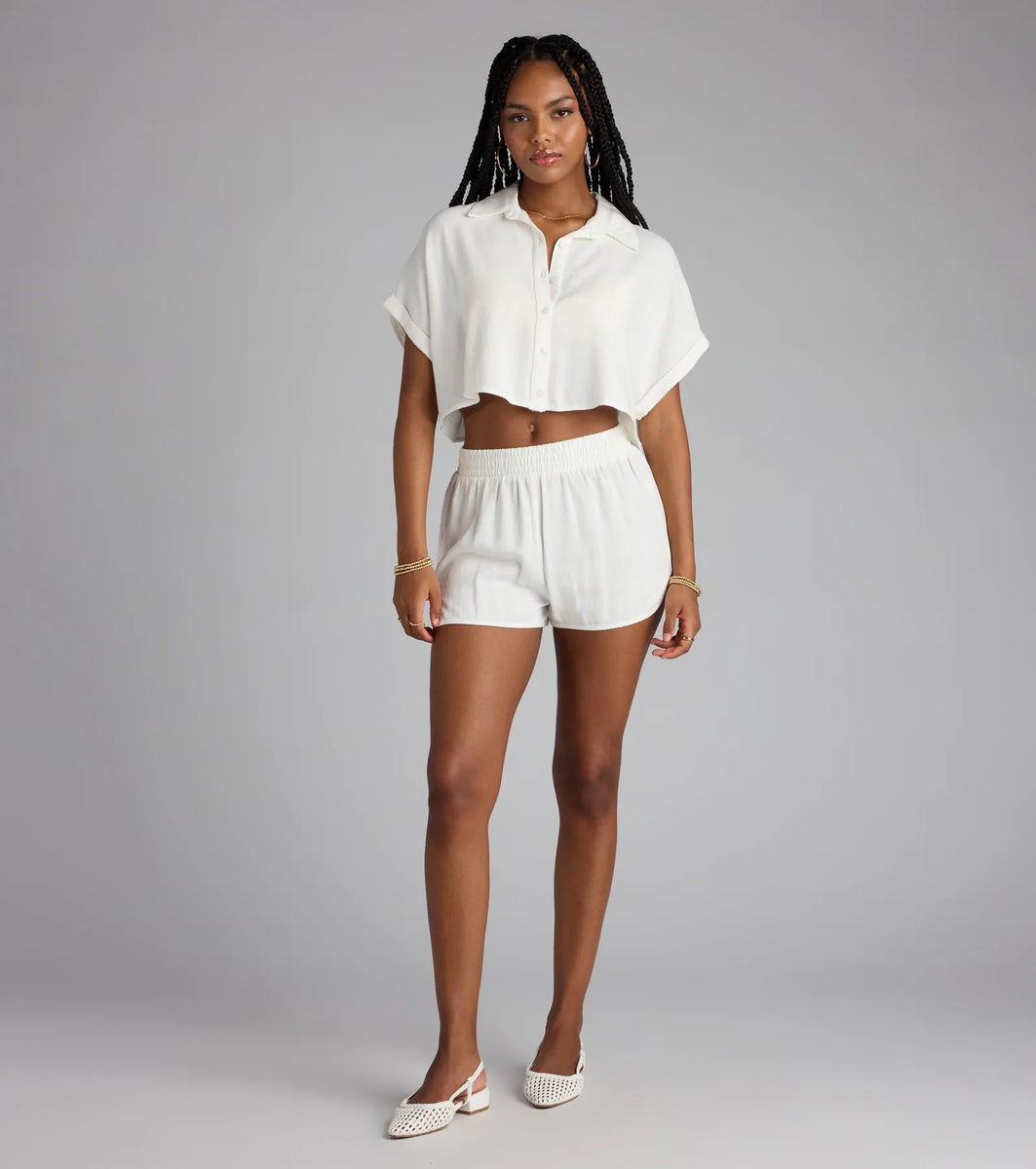 Casual Plans Button-Down Linen Top & Windsor