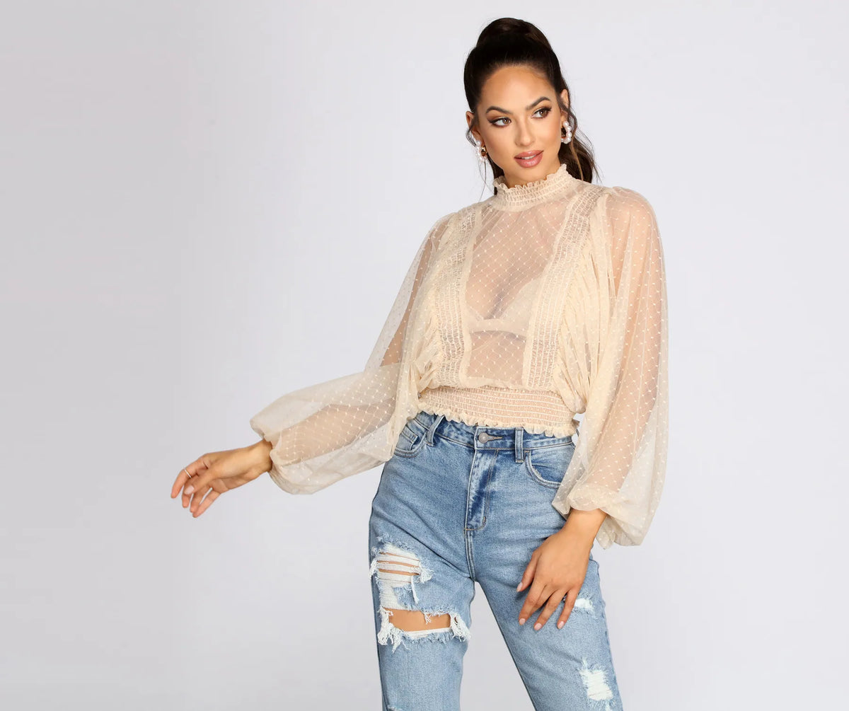Effortlessly Chic Sheer Top & Windsor