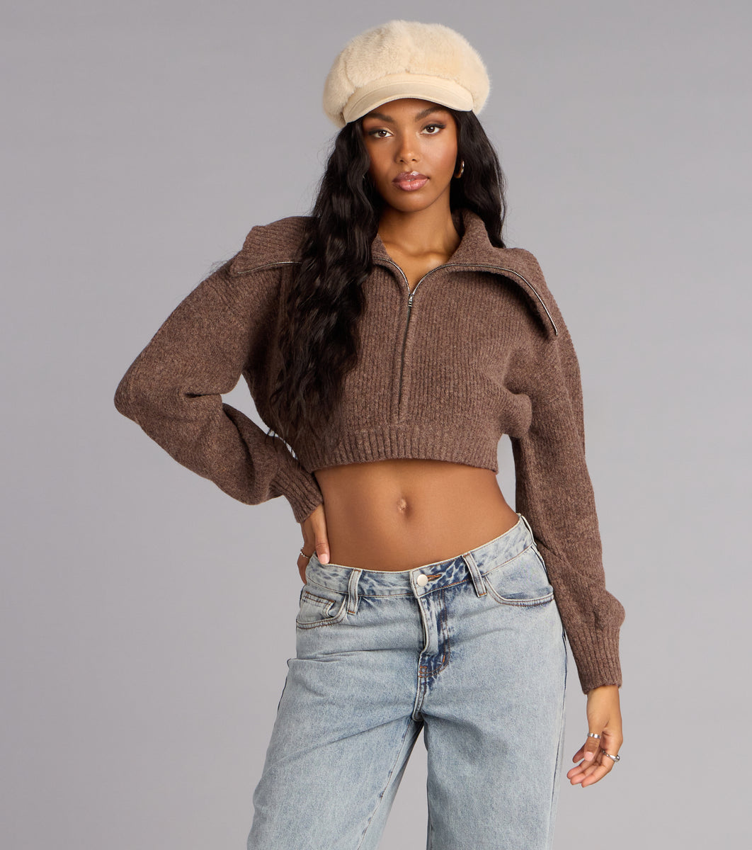 Cuddle Season Crop Sweater & Windsor