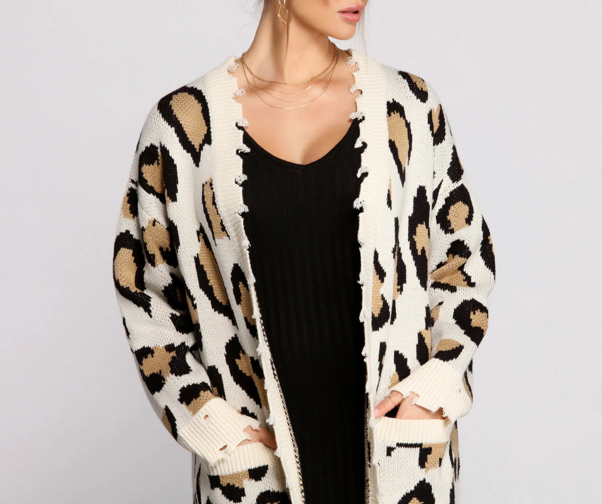 Stylishly Spotted Leopard Print Duster & Windsor