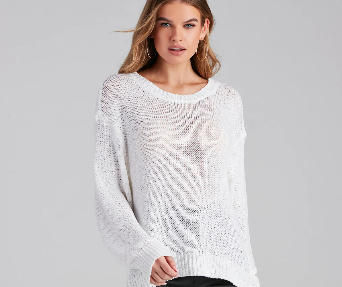 Effortless Chic Open Back Sweater & Windsor